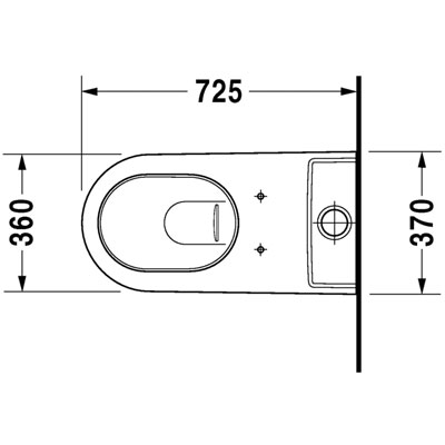 Duravit Starck 2 Close-coupled Toilet 370 x 725mm