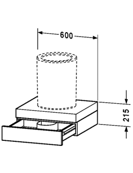 Duravit Fogo Vanity Unit Wall-Mounted 1150mm FO9557