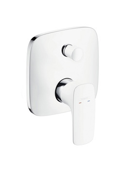 Hansgrohe PuraVida concealed single lever bath mixer white/chrome 15445400