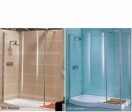 Walk in Shower | Shower Screen | Curved Walk in | Straight Walk in Showers